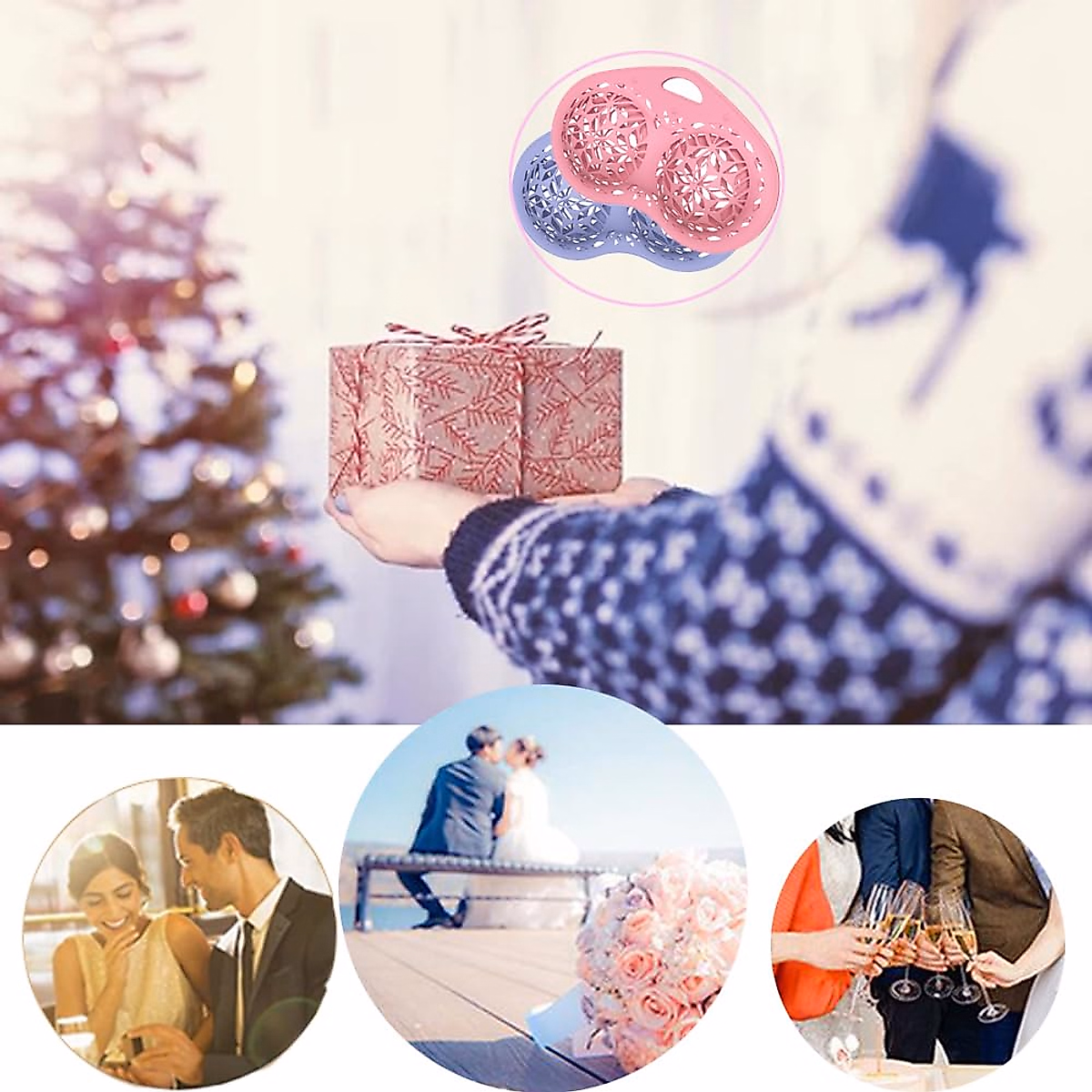 Cjeuxnr 2pcs Bra Washing Bag Silicone Mesh Underwear Laundry Bags,Bra Laundry Bag Fits A-C Cup Bras,Anti Deformation Lingerie Bag for Washer/Dryer Machines (Pink+Purple)