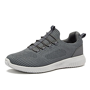 Avia Air Slip On Shoes for Men - Casual Comfortable Athletic Tennis Walking Sneakers for Men with Memory Foam - Dark Grey, 10 Extra Wide