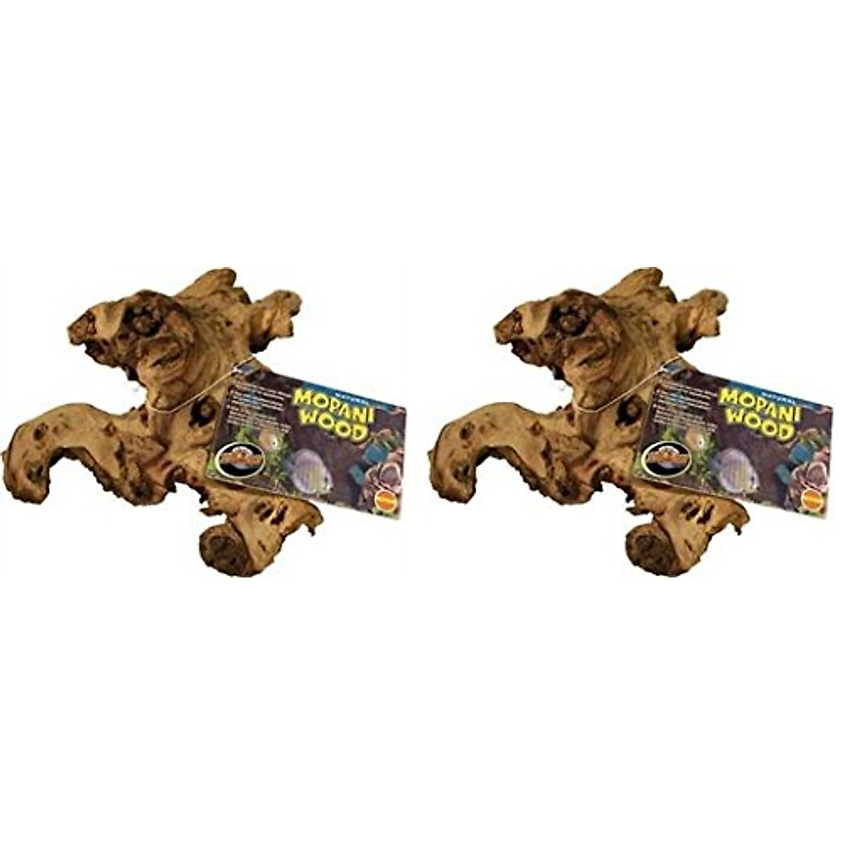 Zoo Med (2 Pack) Laboratories AZMMAS Mopani Wood, Small, 6 to 8-Inch