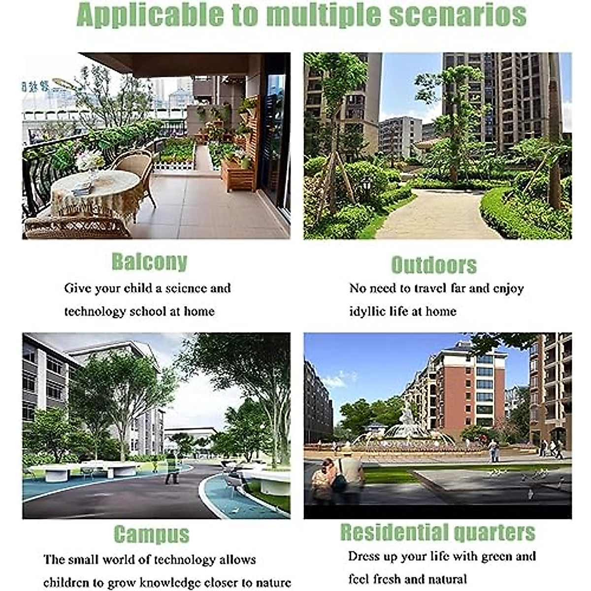 Tower Planting System 16/24/32 Holes Aquaponics Growing System Fruits and Vegetables Aeroponics Kit with Moisturizing Pump, Adapter, Mesh Pots(Size:4columns)