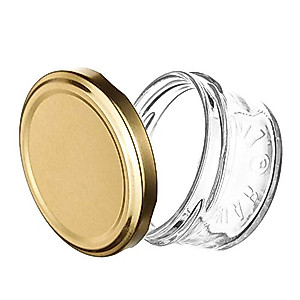 Caviar Line Small Mini Glass Jars With Tin Lids - 24 pack x 2 oz – All Purpose Empty Storage Jars