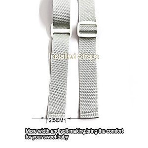 ZARPMA High Chair Straps, Universal Replacement Harness Strap Belt for Chair Compatible for Tripp Trapp Stokke HighChair (Grey)