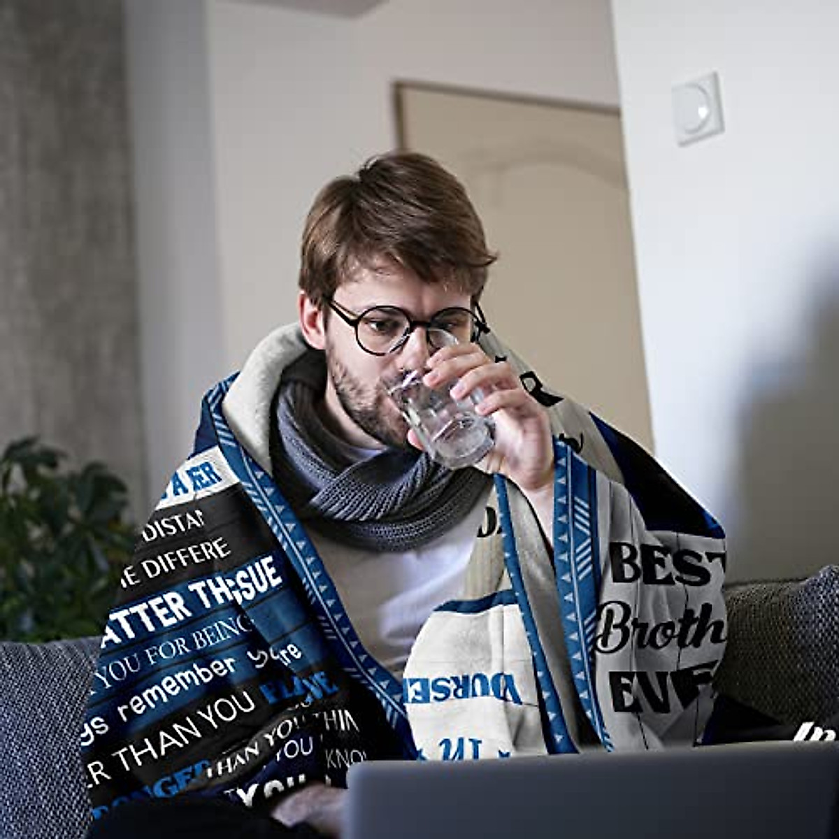 Gifts for Brother Blanket, Brother Gifts from Sister, Brother Gifts Blanket, Big Brother Gift, Brother Birthday Gift for Brother, Gifts for Brother from Brother Adult Graduation Blanket 60"x 50"