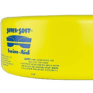 TRC Recreation Super Soft Size XL Promotional Waist Flotation Swim Belt for Adults, Foam Pool Float for Boat and Swimming Accessories, Yellow