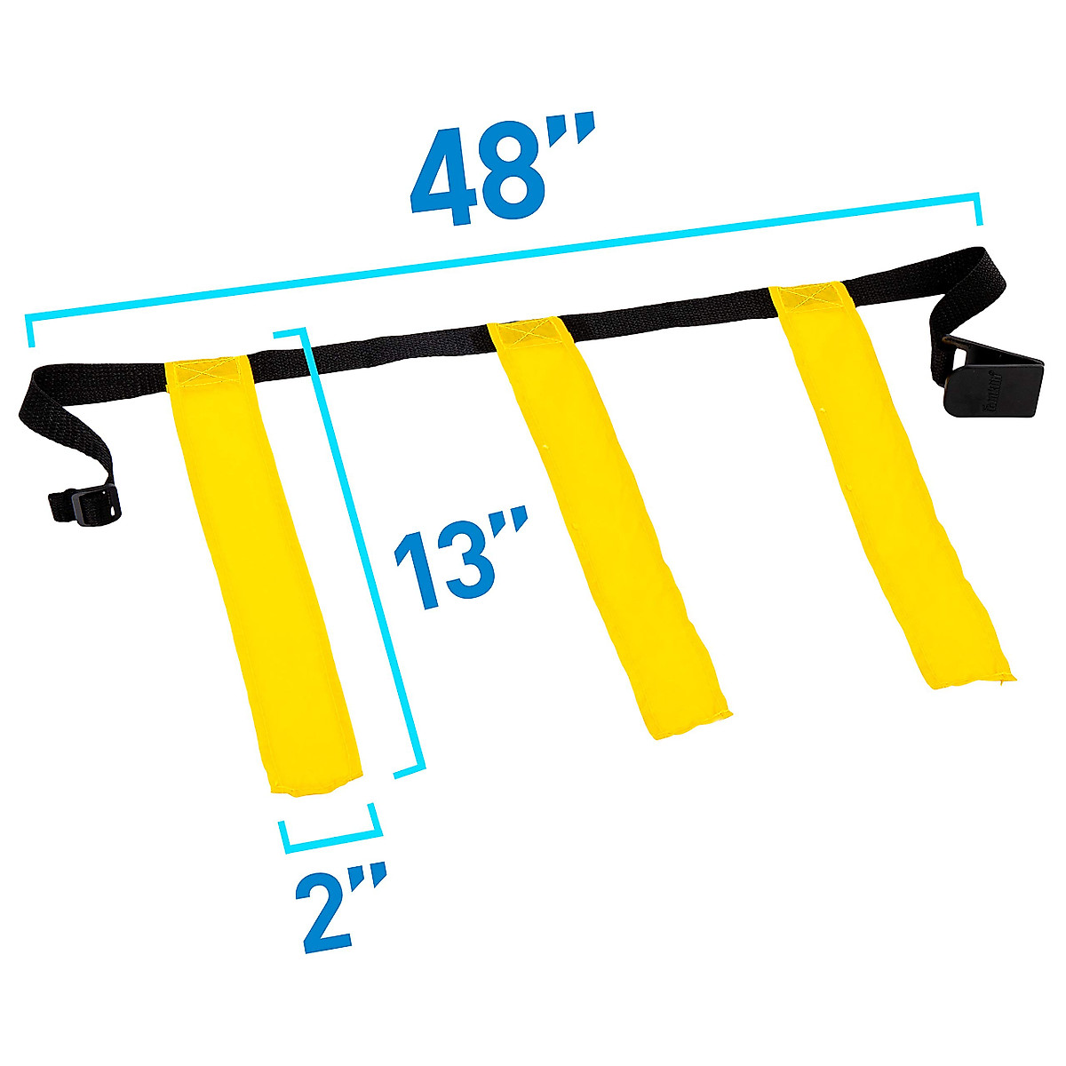 Franklin Sports Flag Football Set - 10 Player Flag Football Belts for Adult + Youth - Equipment Cones + Field Marker Included - 5 v 5 Set