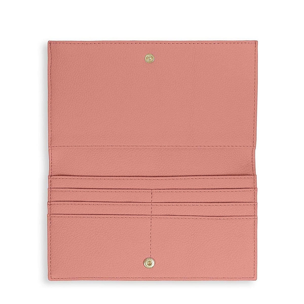 KATIE LOXTON Alise Womens Vegan Leather Zipper Fold-out Purse Wallet Salmon Pink
