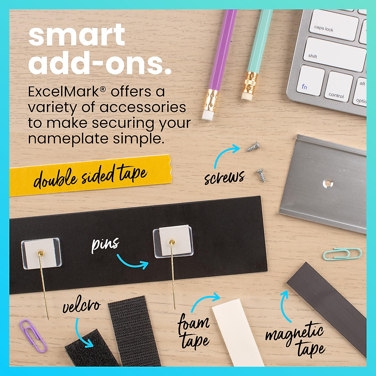 2" x 8" Custom Engraved Name Plate with Square Corners