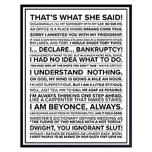 LARGE 11X14 - The Office Merchandise - The Office Merch - Michael Scott Poster - The Office Decor - The Office Gifts - The Office Wall Art- Boss Gifts for Men, Women - Funny The Office Quotes Wall Art