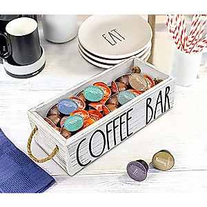 Megsooul Coffee Station Organizer Coffee Pods Holder Coffee Bar Organizer Counter, K Cup Holder Organizer Coffee Capsule Holder, Kpod Coffee Pod Storage Holder, Coffee Bar Accessories Decor