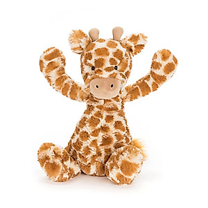Jellycat Bashful Giraffe Stuffed Animal, Medium 12 inches | Safari Plush Toy | Classic Children's Gift