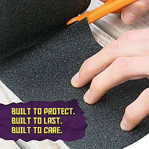 ATack Anti Slip Tape, Black, 4" x 30 Feet, Safety Track Tape Pet-Safe, Hypo-Allergenic, Weather Proof and Non Skid Indoor and Outdoor Safety Traction Tape