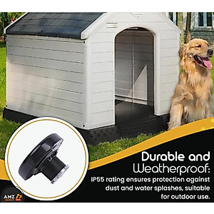 BRIGHTICONIC BICSL20-01 5LEDs Solar Portable Toilet Chicken Coop Dog House Storage Shed - Waterproof LED Night Light for Closet Camping Outhouse Kit Portable Potty (BICSL20-01(5LEDs))