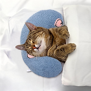 Balacoo 3 Pcs Pillow for Cats, Fluffy Cat Neck Pillow, Comfy Dog Pillows, Adjustable Cozy Cat Calming Soft Pillows Cute Dog Pillows for Indoor Cats Sleeping Improve