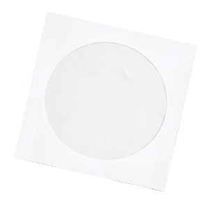 Quality Park Tech-No-Tear CD/DVD Sleeves, White, Pack Of 100 (77203)
