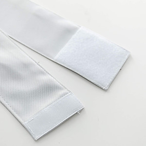 Spring Garden Home White Blackout Curtain for Door Window Room Darkening Thermal Panel Window Covering Blackout Drapery for Front Doors with Free Tieback, 1 Panel, 25 x 40 inch, Greyish White