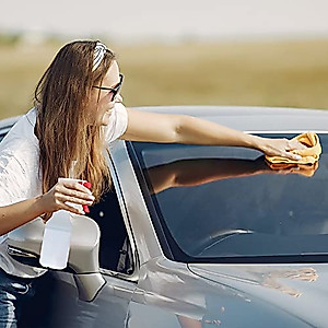 Plastic Spray Bottle Nozzle Heavy Duty Spraying Bottle Replacement Part Leak Proof Mist Water Bottle Spray Nozzle for Chemical Cleaning Solutions All-Purpose Adjustable Head Sprayer 4PCS (Red)