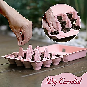 Cambell's Coop Paper Egg Cartons for Chicken Eggs- 3 X4 Egg Cartons Light Pink (25)