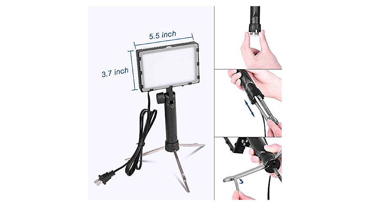 EMART 60 LED Portable Photography Lighting Kit for Studio & Video