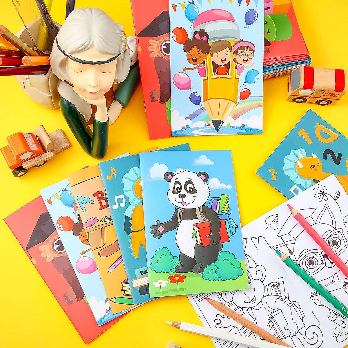30 Pieces Coloring Book Bulk Kids 40 Different Coloring Book for Kindergarten School Classroom Graduation Activity Birthday Present First Day of School Party Favor Christmas Goodie Bag Stuffer Filler