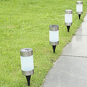 ZHUANYIYI 6pcs, Outdoor Solar Lights, Small Creative Gardens Plug Lawn Landscape Lights, Home Garden Pavement Waterproof Decorative Lights