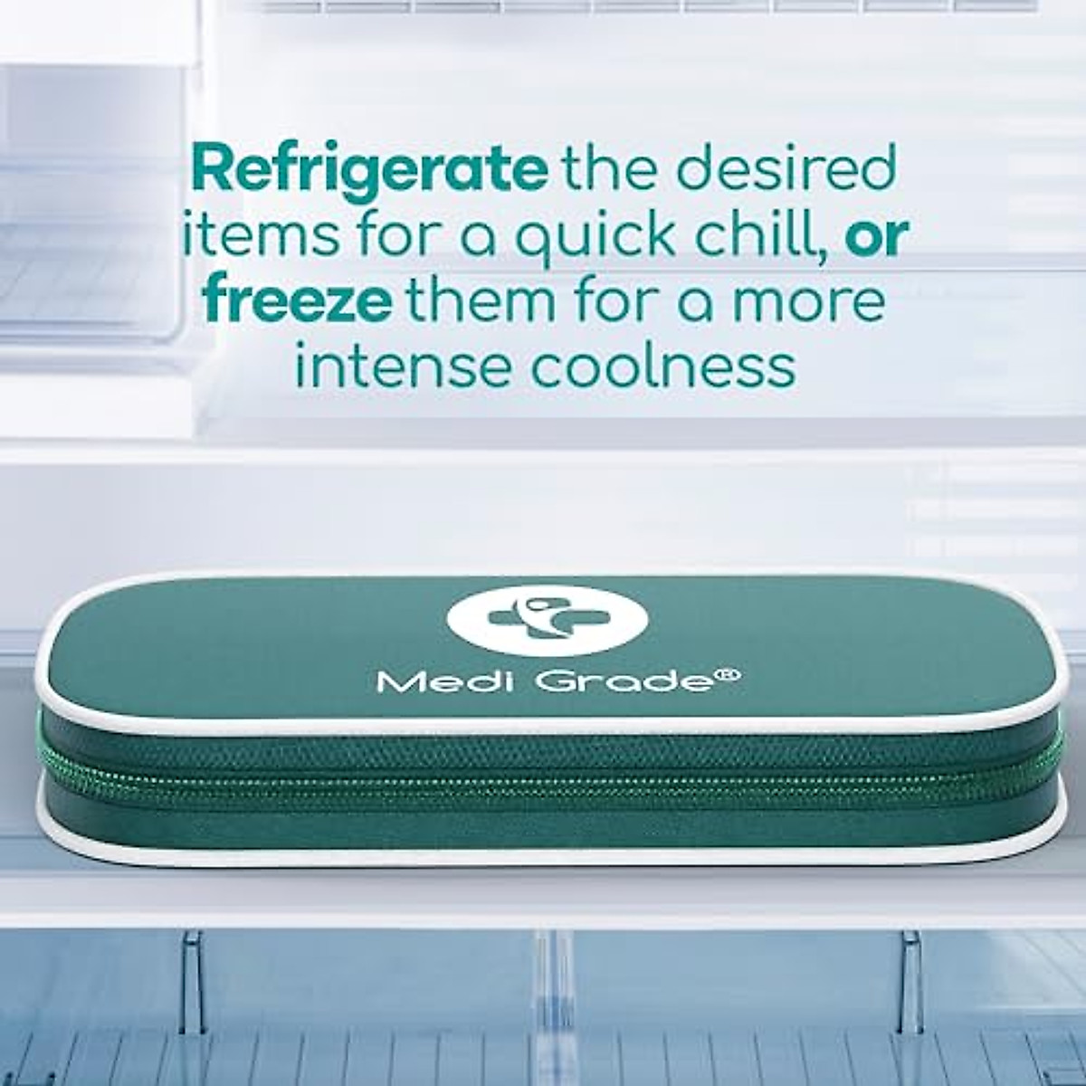 Medi Grade Cooling Eye Mask for Puffy Eyes, Allergies, Sinuses - Reusable Gel Eye Mask and Cooling Eye Pads with Thermo-Bag for Dark Circles, Hangovers and Migraine Relief - Cold Eye Mask