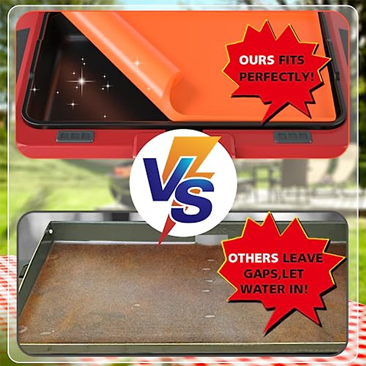 Silicone Griddle Mat for Blackstone - 28" Heavy Duty Food Grade Silicone Mat, Polished Bottom Surface Grill Cover for Blackstone Protector Outdoor, Protective Cover for Outdoor Barbecue Tools