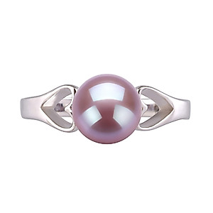 Jessica Lavender 6-7mm AA Quality Freshwater 925 Sterling Silver Cultured Pearl Ring For Women - Size-7