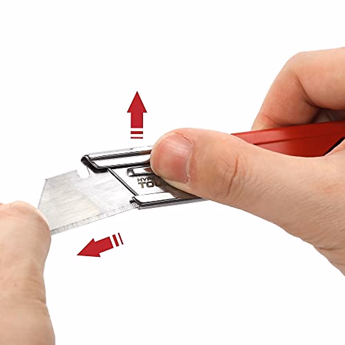 Hyper Tough 2-Piece FOLDING UTILITY KNIFE SET Quick-Change Blade INTEGRATED BELT CLIP