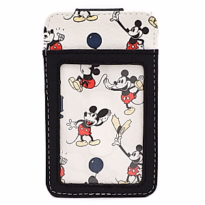 Loungefly Disney Mickey Mouse Balloon All Over Print Card Holder Wallet