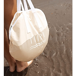 TIIPI Kids Beach Pool - Inflatable Beachside Palace for 2 with Pivoting Sun Shade Cover Canopy for Baby, Supported Sitter & Toddler- Large Bag for Filing - Swimming Pool Carrying Case - 2.5 LBS Light