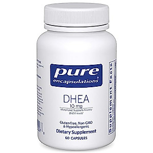 Pure Encapsulations DHEA 10 mg - Adrenal Supplement for Immune Support, Metabolism & Hormone Balance - with Micronized DHEA - 60 Capsules