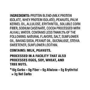 Chocolate Peanut Butter Hero Quest Nutrition Protein Bar, High Protein, Low Carb, Gluten free, 1.90 Ounce (Pack of 10)