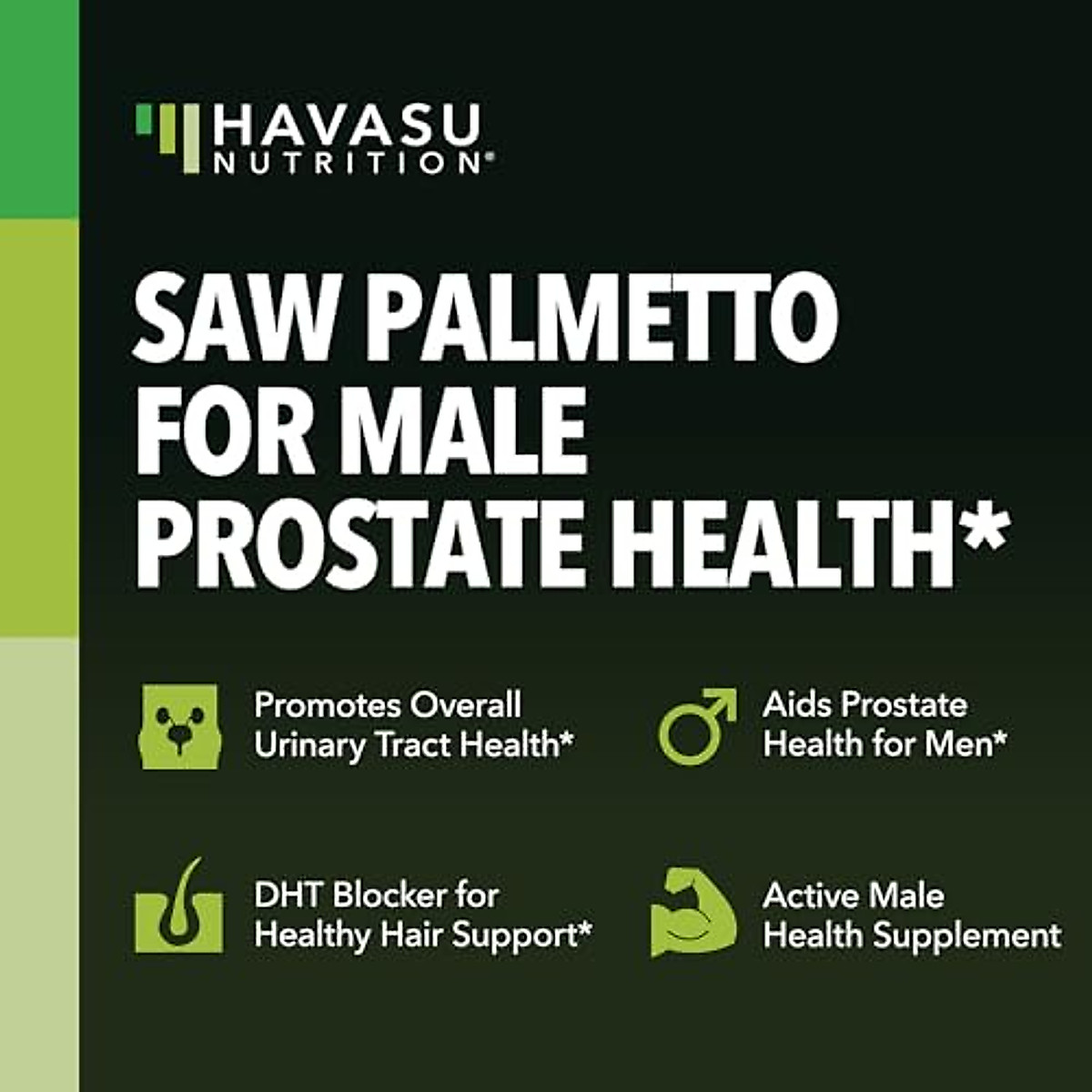 Saw Palmetto for Men Prostate Supplement | Prostate Support Supplement for Men's Health | Potent Saw Palmetto for DHT, Urinary and Prostate Health | Over 3 Month Supply Saw Palmetto Supplement