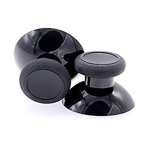 Deal4GO 2-Pack Black Thumbsticks Concave Analog Rubber Replacement for Xbox Series S|Xbox Series X Controller Thumb Grips