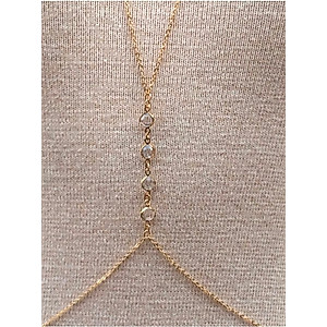 Crystal Body Chain, Layer Body Chain Waist Chain, Bikini Body Jewelry for Women (BC25)