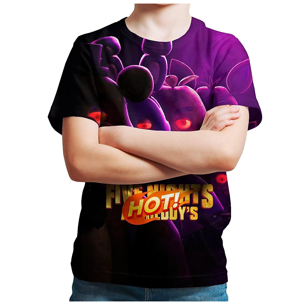 Youth Boys and Girls T-Shirt 3D Printed Fashion Game New Crew Neck Short Sleeve-3-M