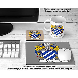 Velez Coat of Arms/Velez Family Crest 15 Oz Ceramic Coffee/Cocoa Mug by Carpe Diem Designs, Made in the U.S.A.