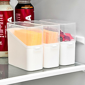 CREHNIL Cow Cheese Slice Holder Storage Container For Refrigerator Sliced Shredded Keeper Containers For Fridge (White)