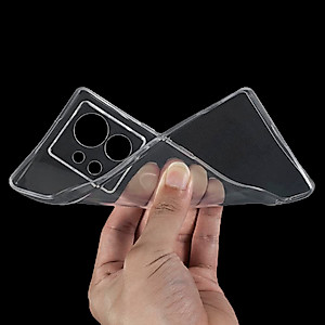 for Infinix Zero Ultra 5G X6820 Case, Soft TPU Back Cover Shockproof Silicone Bumper Anti-Fingerprints Full-Body Protective Case Cover for Infinix Zero Ultra 5G X6820 (6.80 Inch) (Transparent)