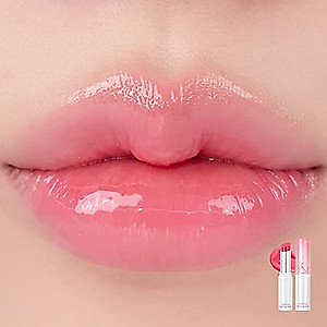 rom&nd Glasting Melting Balm 3.5g, 02 LOVEY PINK, Glossy, Pump Lips, Moisture, Translucent, Water Bomb, High Pigmented, Vegan 0.16 Ounce