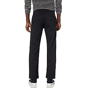 Dockers Men's Easy Stretch Khakis, Relaxed Fit, Black, 44W x 30L
