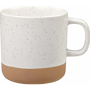 Unboxme Givenne 12oz Handcrafted Ceramic Coffee Mug – Speckled Gloss Finish with Nature-Baked Base – Microwave-Safe Artisanal Mug