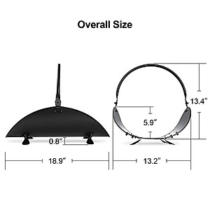 Amagabeli Fireplace Log Holder Indoor Bundle 5PCS fireplace tools and Bucket for fireplace