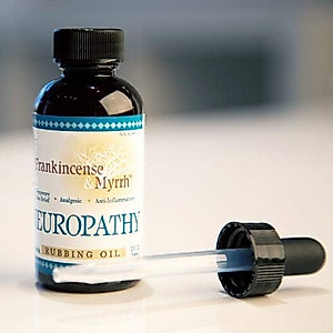 Frankincense & Myrrh Neuropathy Rubbing Oil 2 oz. (Pack of 2) Packaging May Vary