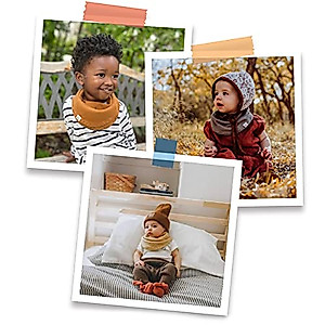 Kishu Baby Indi Infinity Scarf Bib - Super Soft Organic Cotton Muslin Drool Bib with Snaps (Cool Gray)