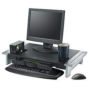 Fellowes 8031001 Storage Monitor Riser,Adjustbl,27-Inch X14-1/16-Inch X4-Inch -6-1/2-Inch,Bk/Sr