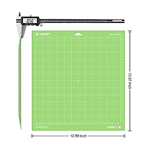 XINART StandardGrip Cutting Mat for Cricut Maker 3/Maker/Explore 3/Air 2/Air/One(12x12 Inch, 3 Mats) Standard Adhesive Sticky Green Quilting Cricket Cutting Mats Replacement Accessories for Cricut