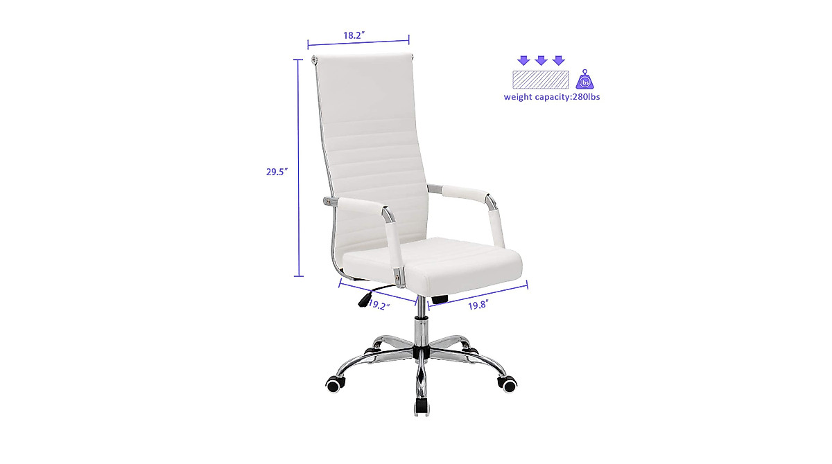 VICTONE Executive Office Chair - High-Back PU Leather Swivel Chair
