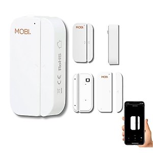 WiFi Smart Door Window Sensor Alarm, Multipurpose Sensor, Contact Sensor for Home/Office Security, Wireless Door Window Open Detector, APP Remote Notification Compatible with Alexa & Google Assistant