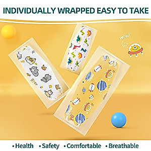 Kids Disposable Face Mask, 30 Pack Individually Wrapped Masks for Children,4-Ply Breathable Safety Masks for Boys and Girls(Aged 4-12)